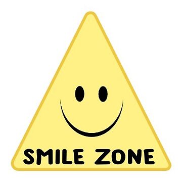 "smile zone" Sticker for Sale by carleemarkle | Redbubble