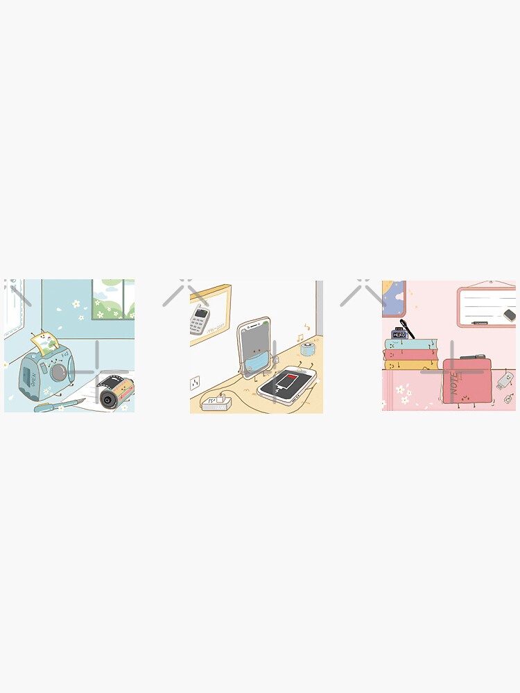 "Aesthetic Sticker - Work Collection for Journaling" Sticker for Sale ...