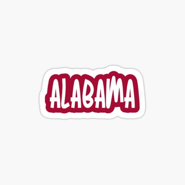 "alabama" Sticker for Sale by mayahulll | Redbubble