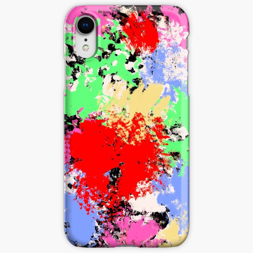 "Colorful Paint splatter " iPhone Case & Cover by Carameladesigns ...
