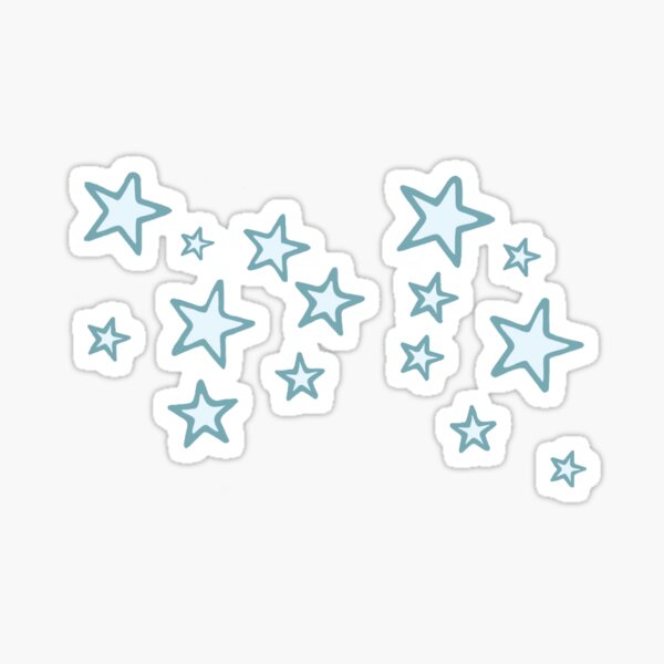"blue outlined star sticker pack" Sticker by vsco-stickers16 | Redbubble