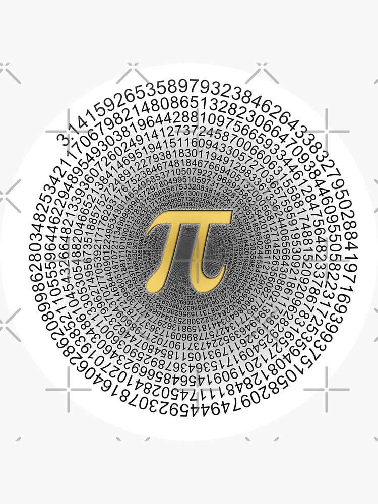 "Pi" Sticker for Sale by yinon-h | Redbubble