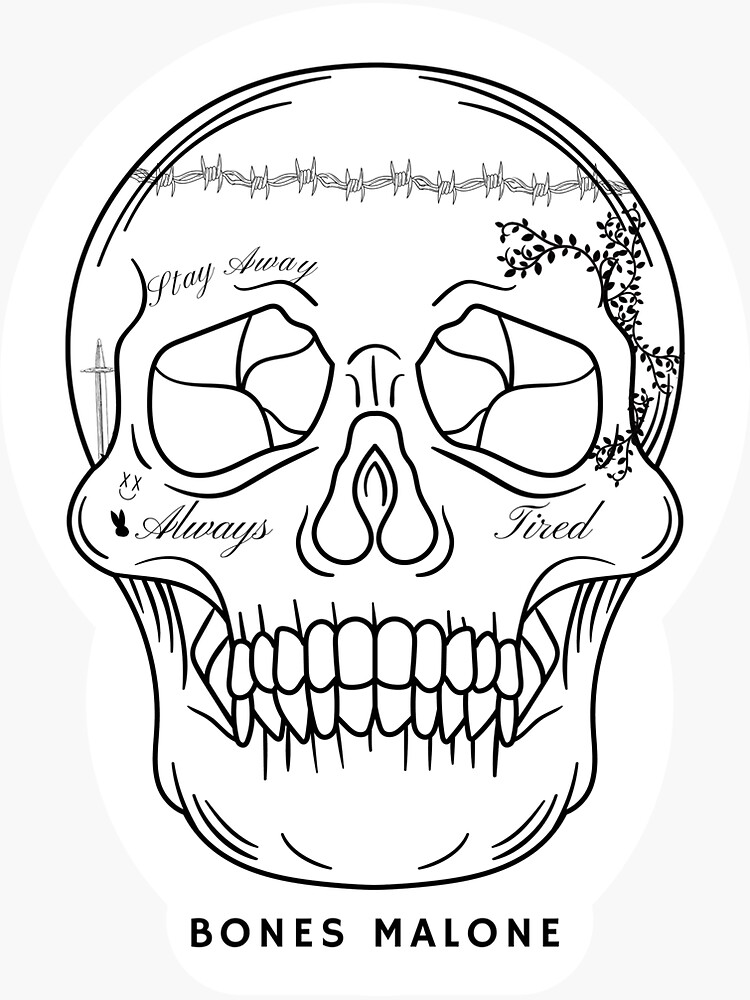 "Bones Malone" Sticker for Sale by Lmichelle19 | Redbubble