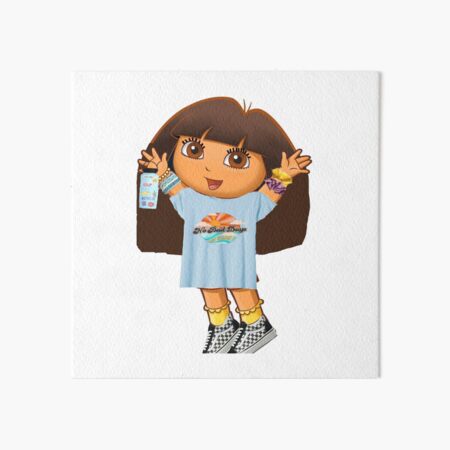 "vsco girl dora!!" Art Board Print by vscobanana | Redbubble