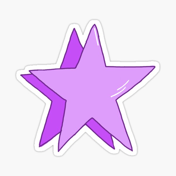 "Purple star" Sticker for Sale by phoebelambb | Redbubble