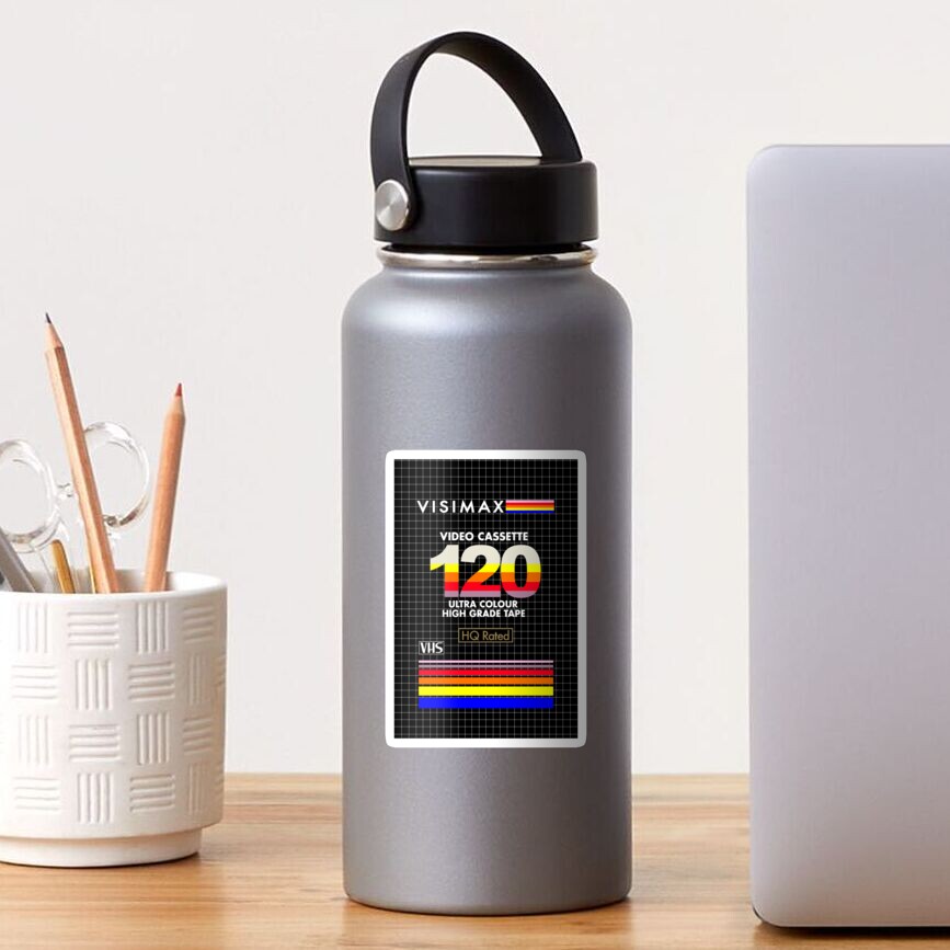 "Blank VHS Cover" Sticker by Baskervillain | Redbubble