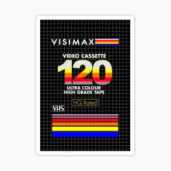 "Blank VHS Cover" Sticker by Baskervillain | Redbubble
