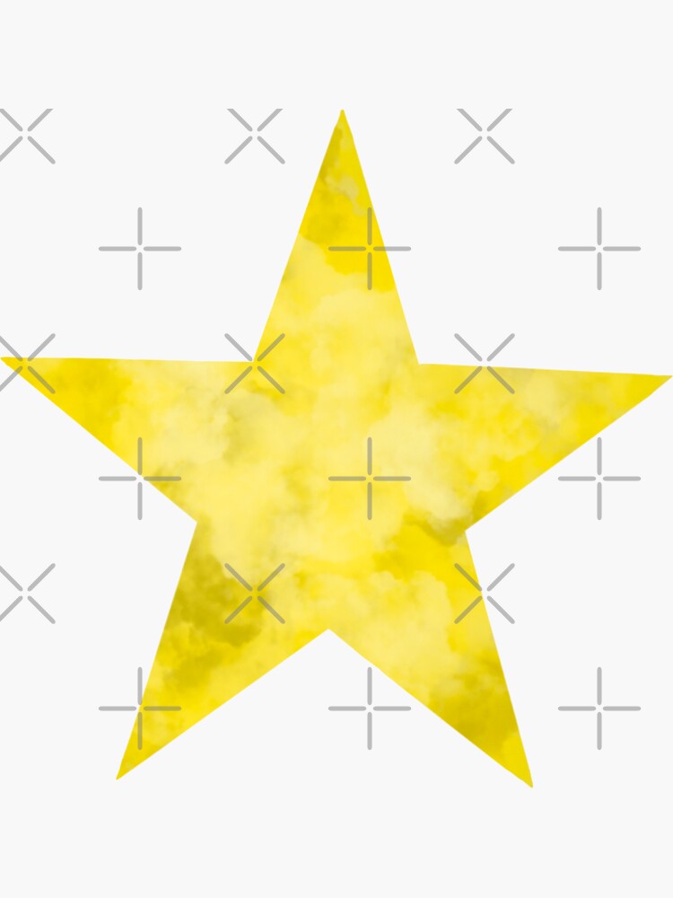 "yellow star" Sticker for Sale by dahliab07 | Redbubble