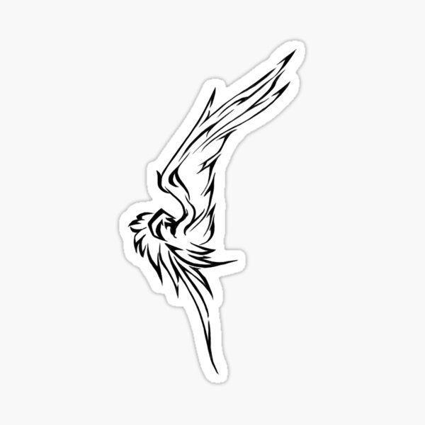 "Wing Tattoo" Sticker by Survivor2287 | Redbubble
