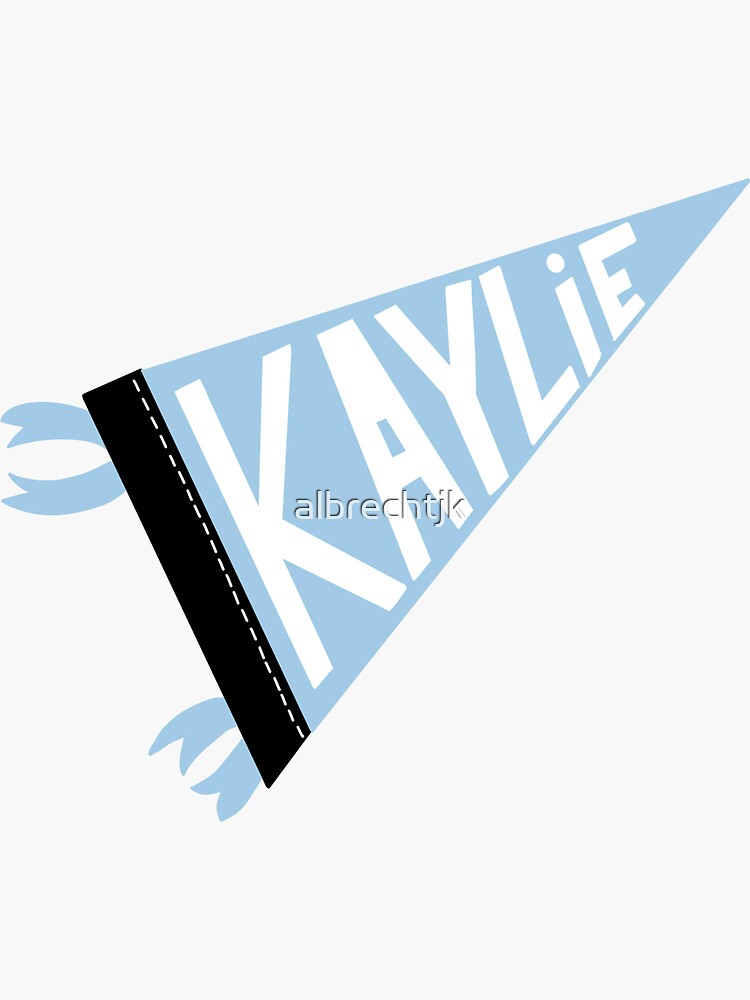 "Kaylie Banner/Pennant Sticker" Sticker by albrechtjk | Redbubble