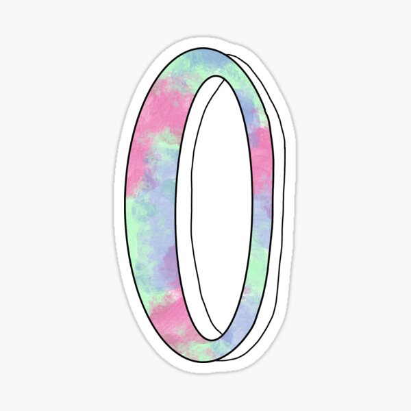 "Watercolor Letter O" Sticker by esthetica | Redbubble