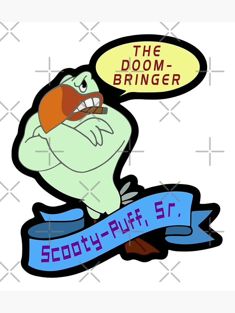 "SCOOTY PUFF SENIOR" Art Print for Sale by Fast-Designs | Redbubble