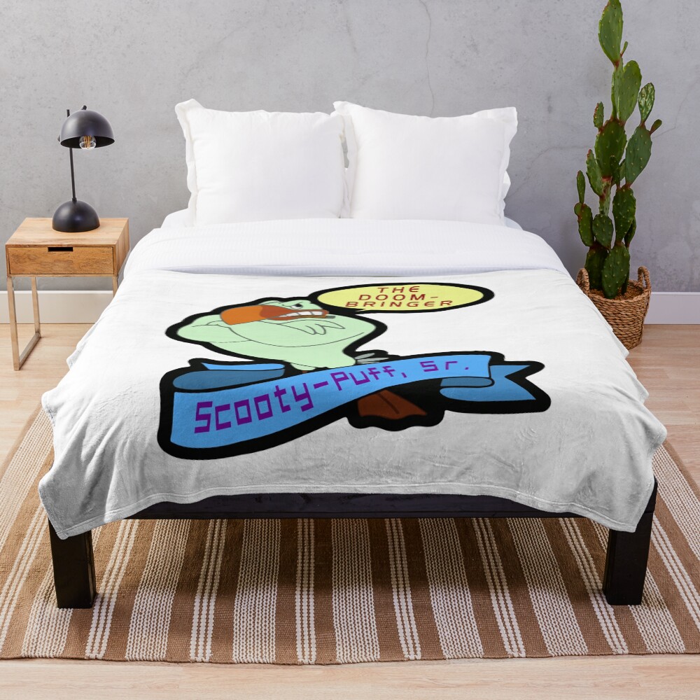 "SCOOTY PUFF SENIOR" Throw Blanket by Fast-Designs | Redbubble