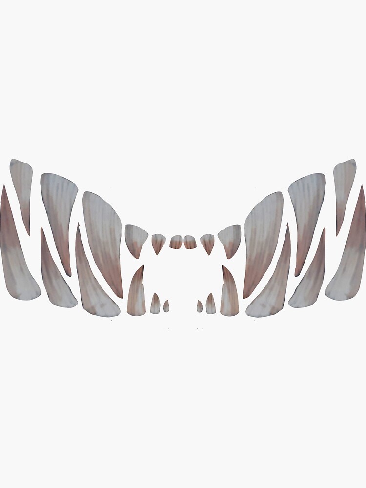 "Sharp teeth" Sticker for Sale by VulpineCreates | Redbubble