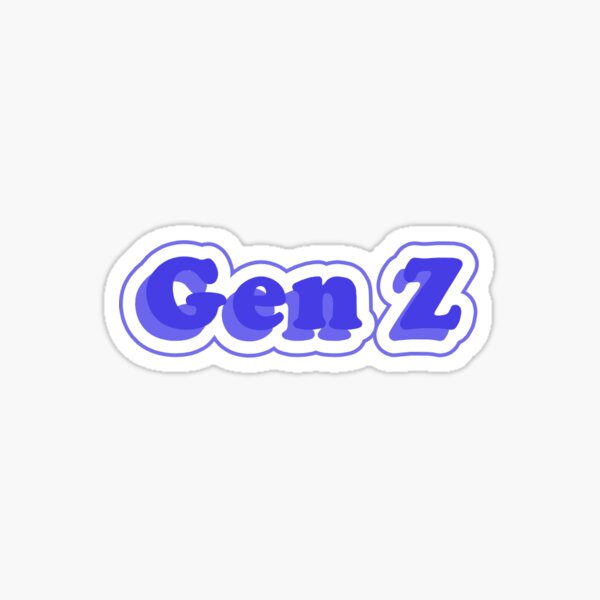 "Gen z sticker" Sticker for Sale by NuMai | Redbubble