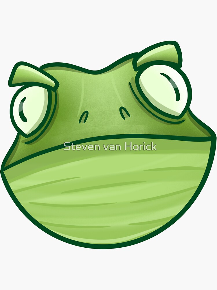 "Funny Frog Face " Sticker by stevennvh | Redbubble