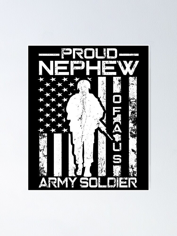 "Proud Nephew Of A US Army Soldier Shirt Military Nephew Shirt Soldier ...