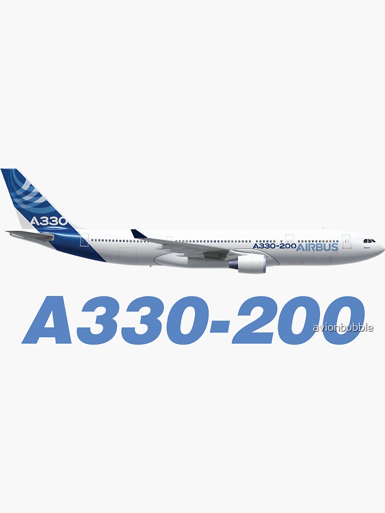 "Airbus A330-200" Sticker for Sale by avionbubble | Redbubble