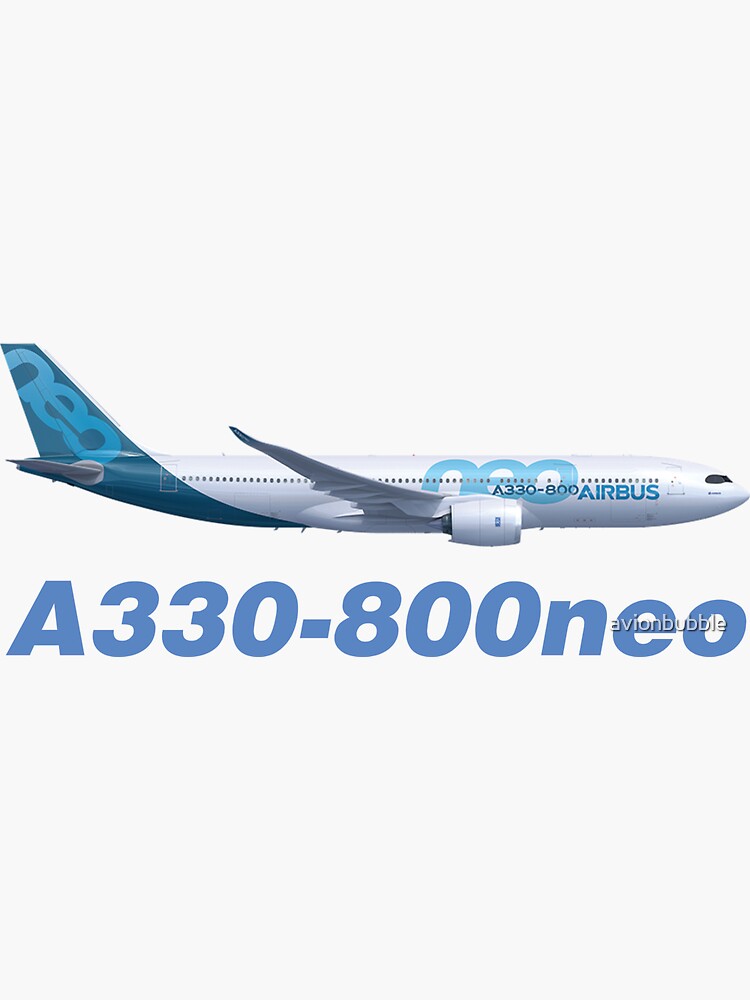 "Airbus A330-800neo" Sticker by avionbubble | Redbubble