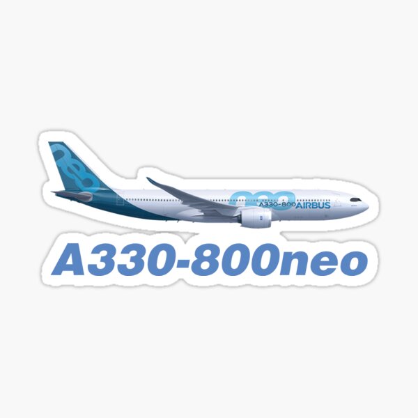 "Airbus A330-800neo" Sticker by avionbubble | Redbubble