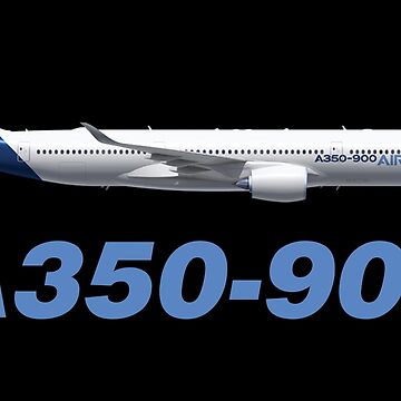 "Airbus A350-900" Sticker for Sale by avionbubble | Redbubble