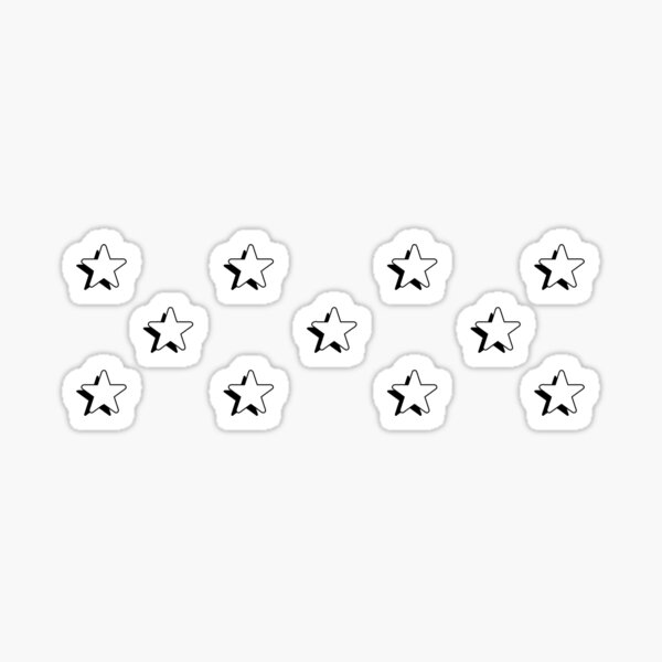 "white stars sticker" Sticker for Sale by marniestickers | Redbubble