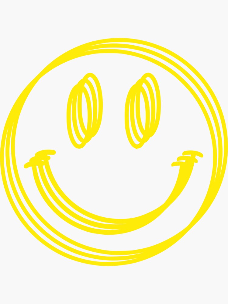 "Acid House Smile Face Trippy" Sticker for Sale by dominikka0 | Redbubble