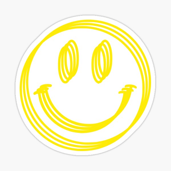 "Acid House Smile Face Trippy" Sticker for Sale by dominikka0 | Redbubble