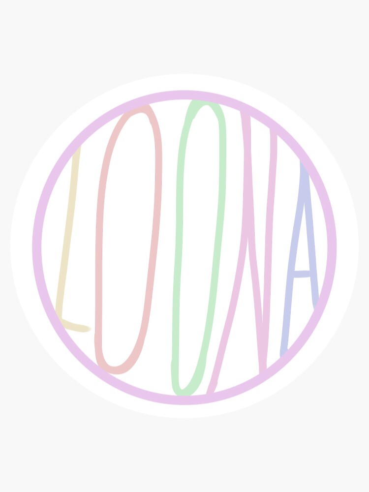 "Loona Kpop Logo" Sticker for Sale by Yourfavmark | Redbubble