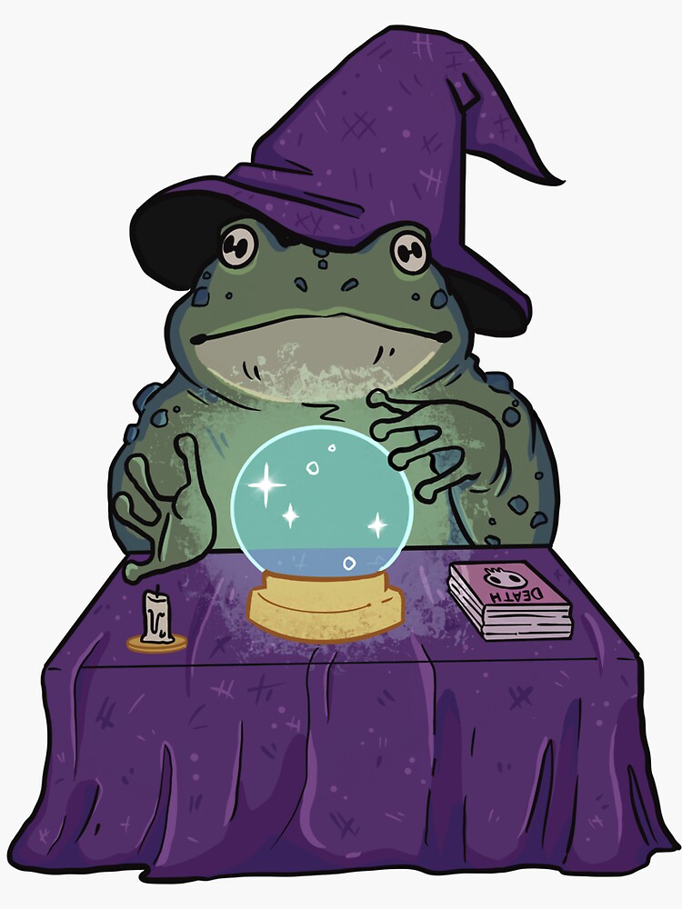 "Toad Witch" Sticker for Sale by Hairy-Ary | Redbubble