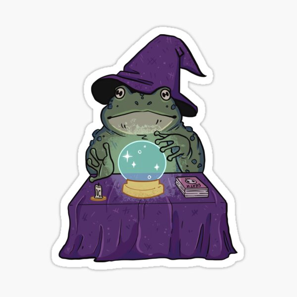 "Toad Witch" Sticker for Sale by Hairy-Ary | Redbubble
