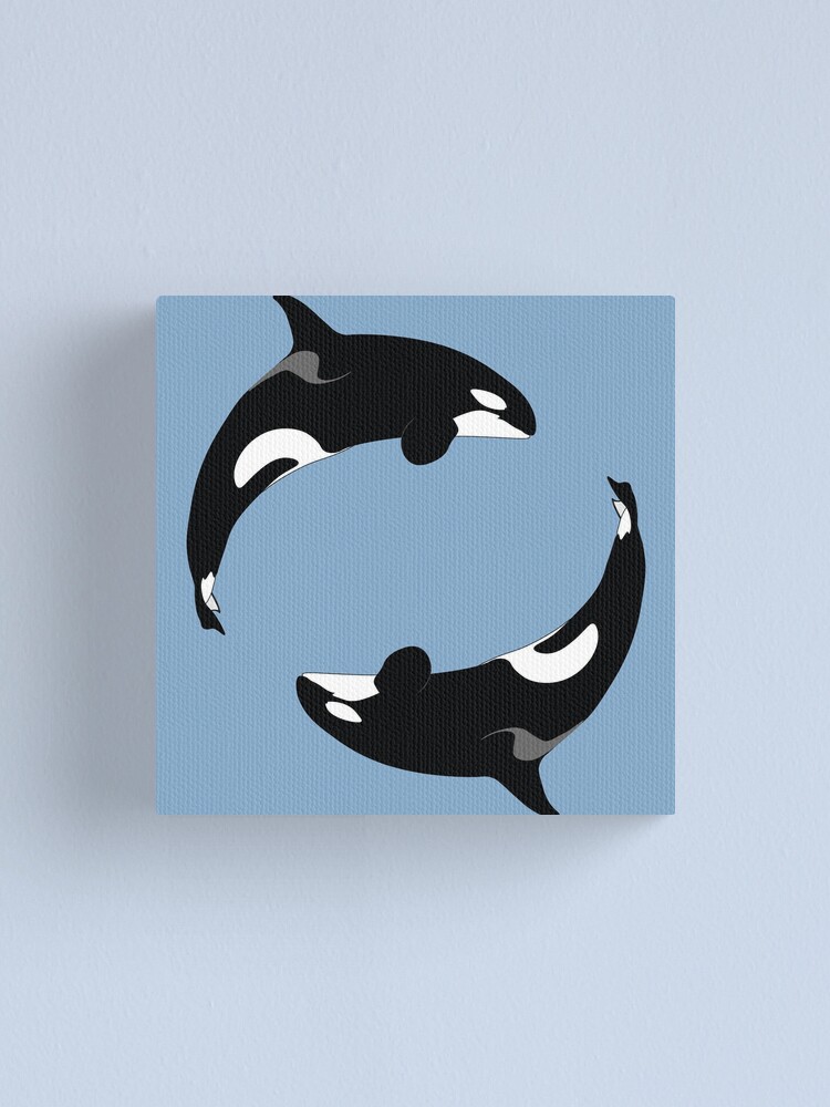 "Orca Pattern" Canvas Print for Sale by finsandflukes | Redbubble