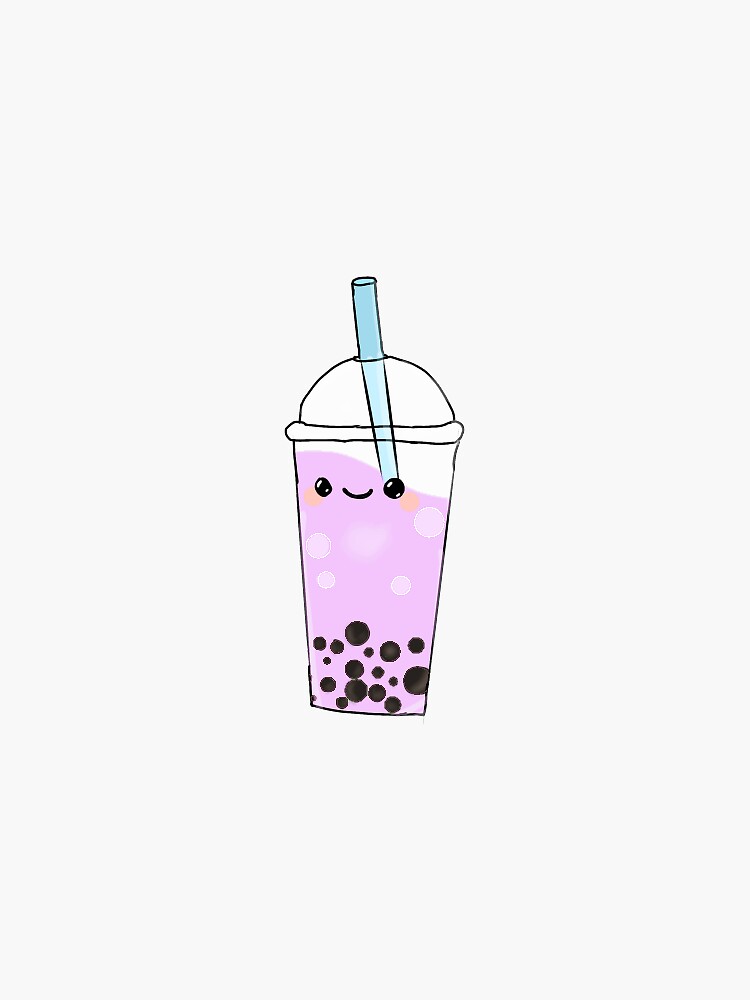 "Purple boba tea sticker" Sticker for Sale by antonia-rowland | Redbubble