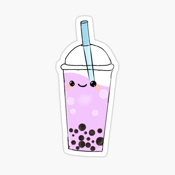 "Purple boba tea sticker" Sticker for Sale by antonia-rowland | Redbubble