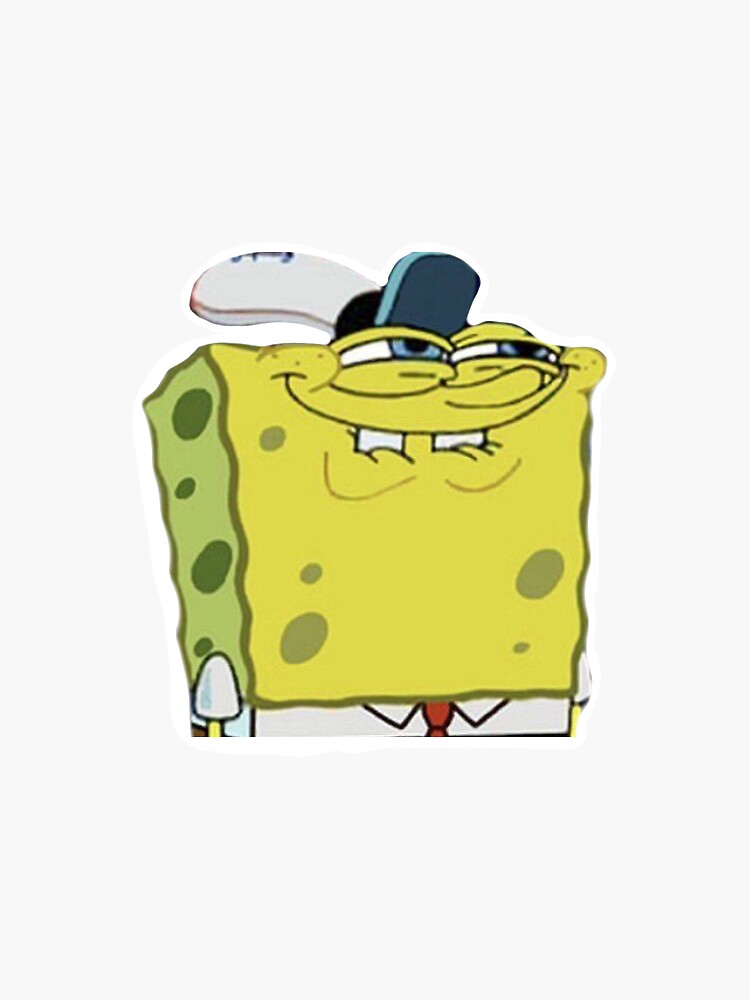 Aesthetic Spongebob Sticker Sticker For Sale By Radsunshine Redbubble