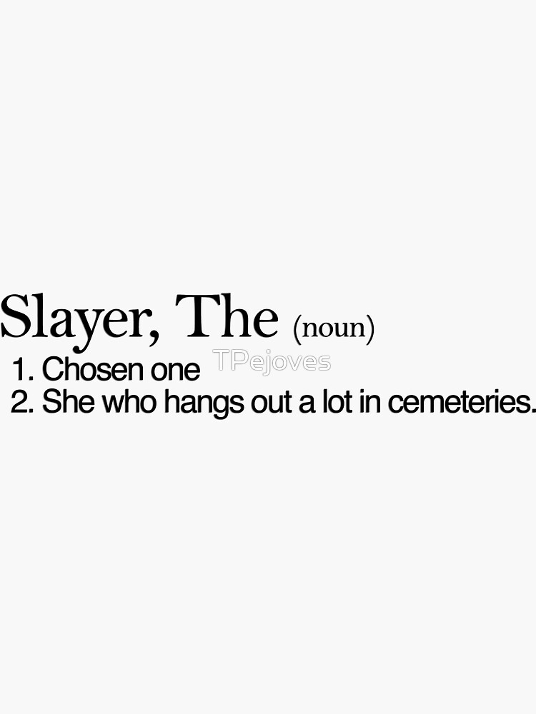 Slayer The Definition Black Type Sticker For Sale By TPejoves slayer-the-definition-black-type-sticker-for-sale-by-tpejoves