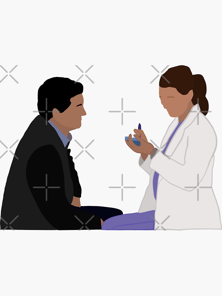 "Derek and Meredith" Sticker by ahp00 | Redbubble