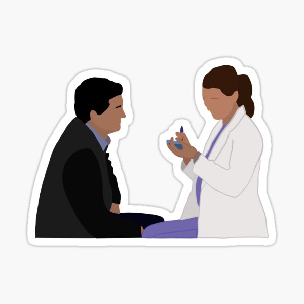 "Derek and Meredith" Sticker by ahp00 | Redbubble