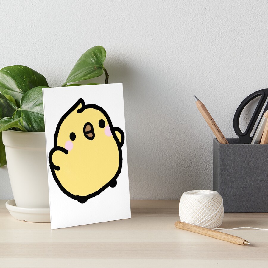 "Chick Sticker" Art Board Print for Sale by elyssastickers | Redbubble