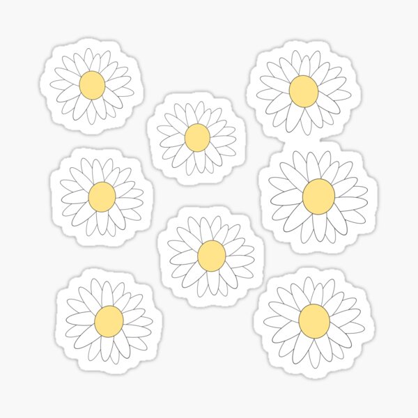 "Daisy Sticker Pack" Sticker by megjos | Redbubble