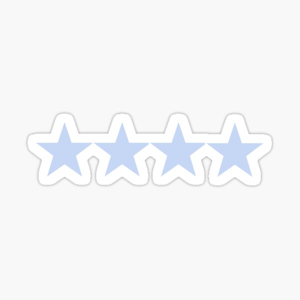 "light blue stars" Sticker for Sale by saraheward | Redbubble