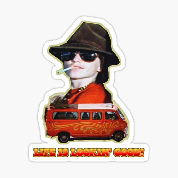 "Life is Lookin' Good!" Sticker for Sale by SynthOverlord | Redbubble
