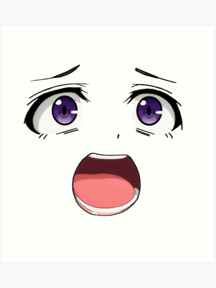 "ANIME FACE" Sticker by daxy12 | Redbubble