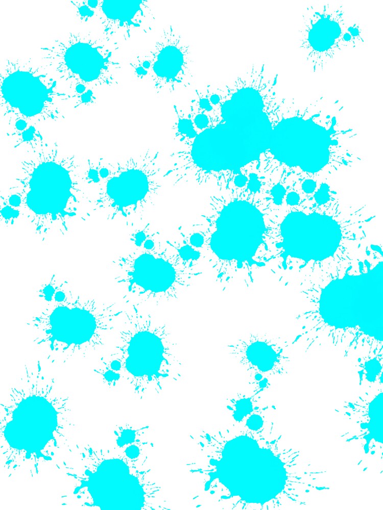 "light blue splatter" Sticker for Sale by starships123 | Redbubble