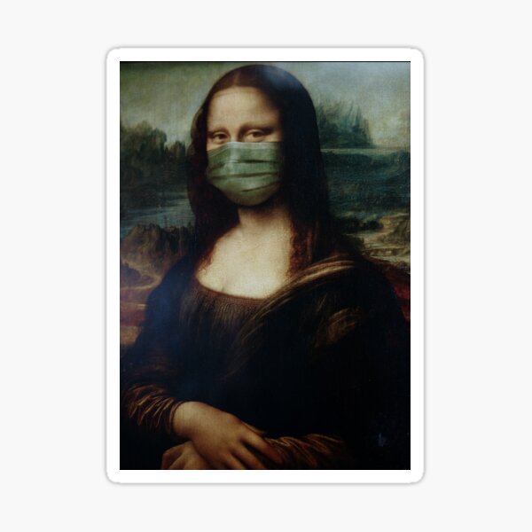 "Lisa Mask" Sticker for Sale by Empowerment | Redbubble