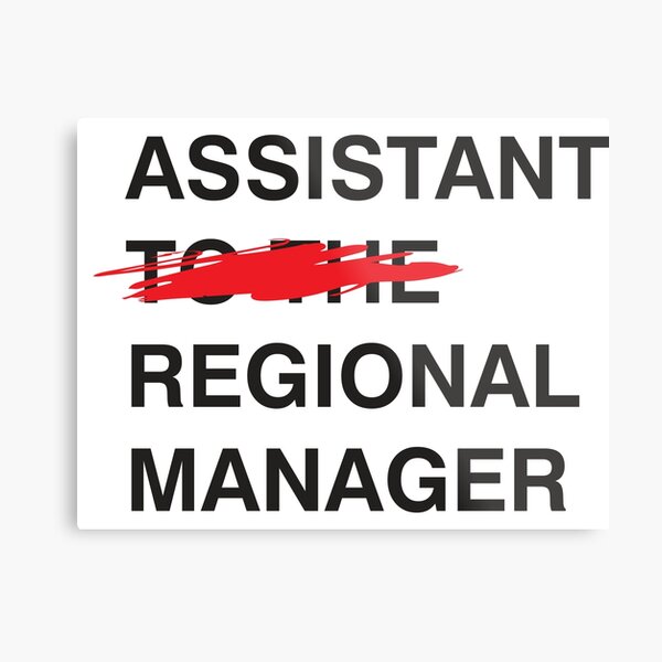 Assistant To The Regional Manager Wall Art | Redbubble