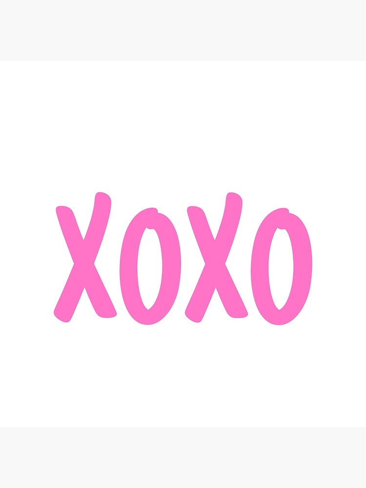 "XOXO Pink Sticker" Throw Pillow for Sale by pmoro | Redbubble