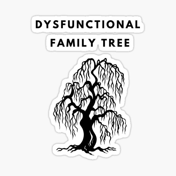 "Dysfunctional Family Tree" Sticker for Sale by LinnyLee | Redbubble