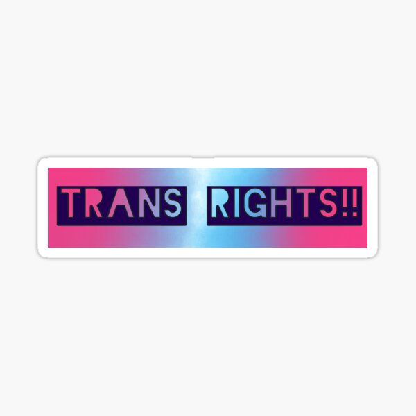 "Trans Rights!! Banner" Sticker for Sale by LioiLion | Redbubble