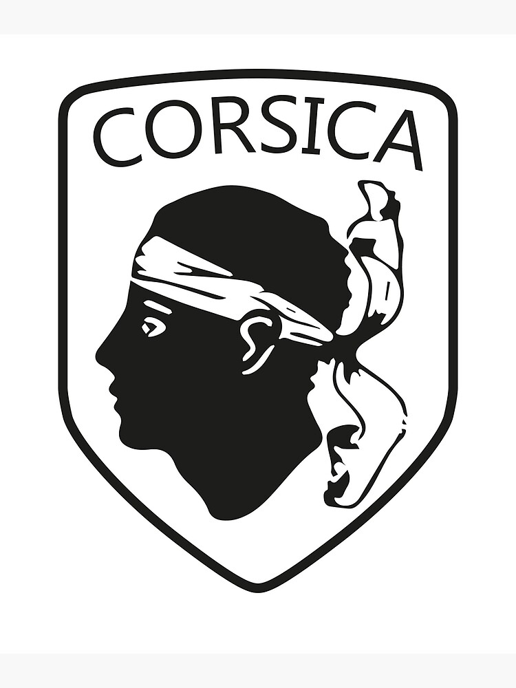 "Corsica Corse Flag Head France" Poster by TonyBlack | Redbubble